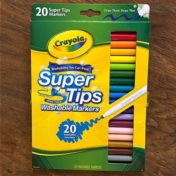 Crayola | Office | Crayola Super Tips Markers 2 Pack | Poshmark